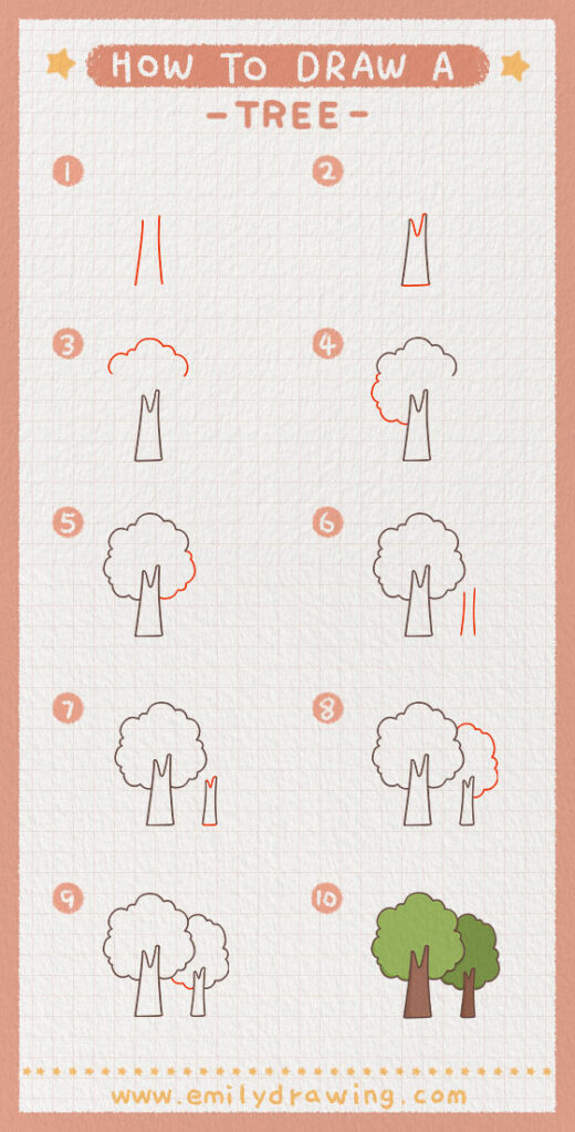 how to draw a doug tree - Buchanan Romen1999
