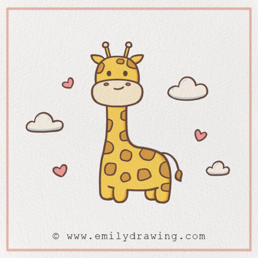How to Draw a Giraffe – Emily Drawing